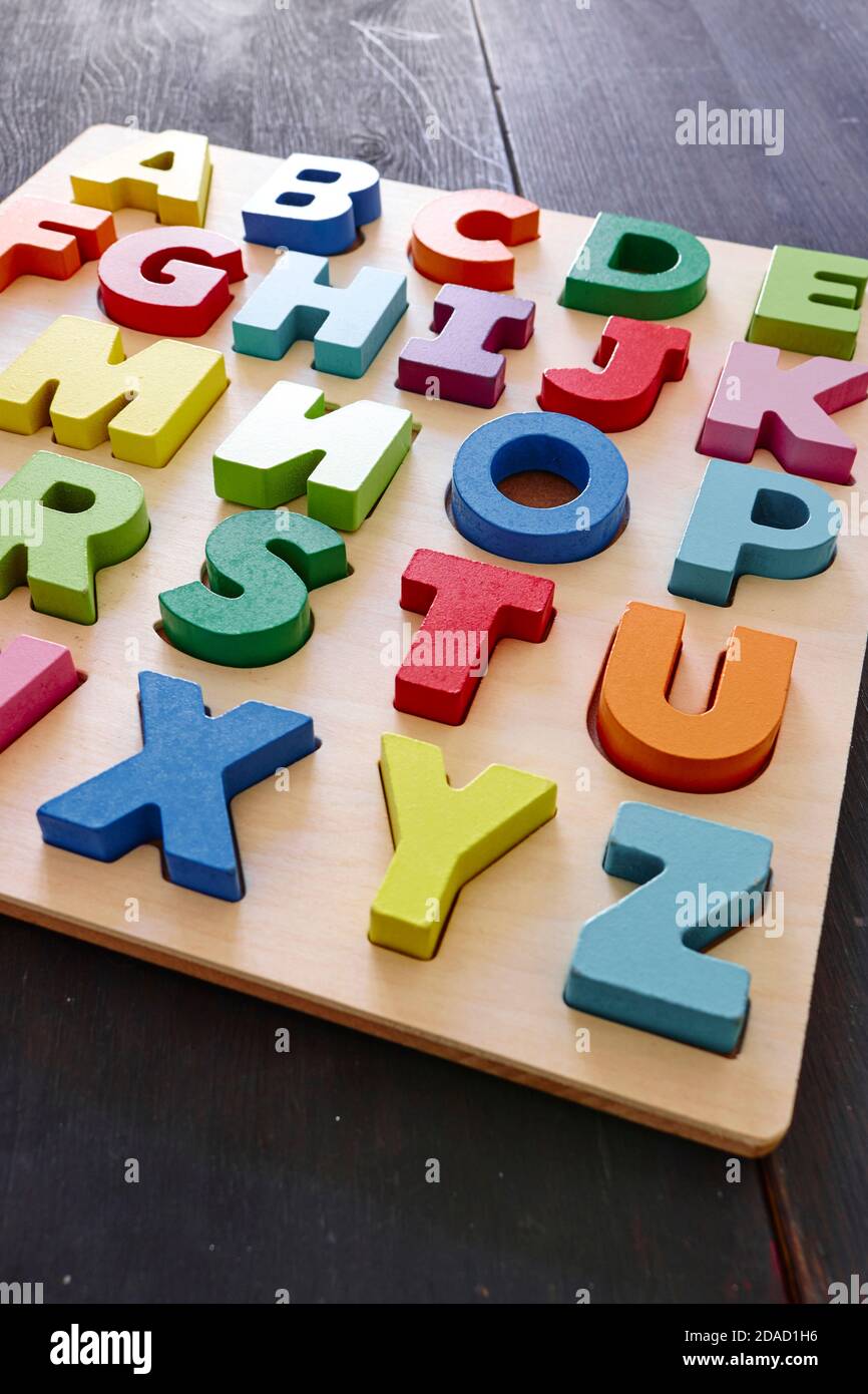 A studio photo alphabet letters Stock Photo - Alamy