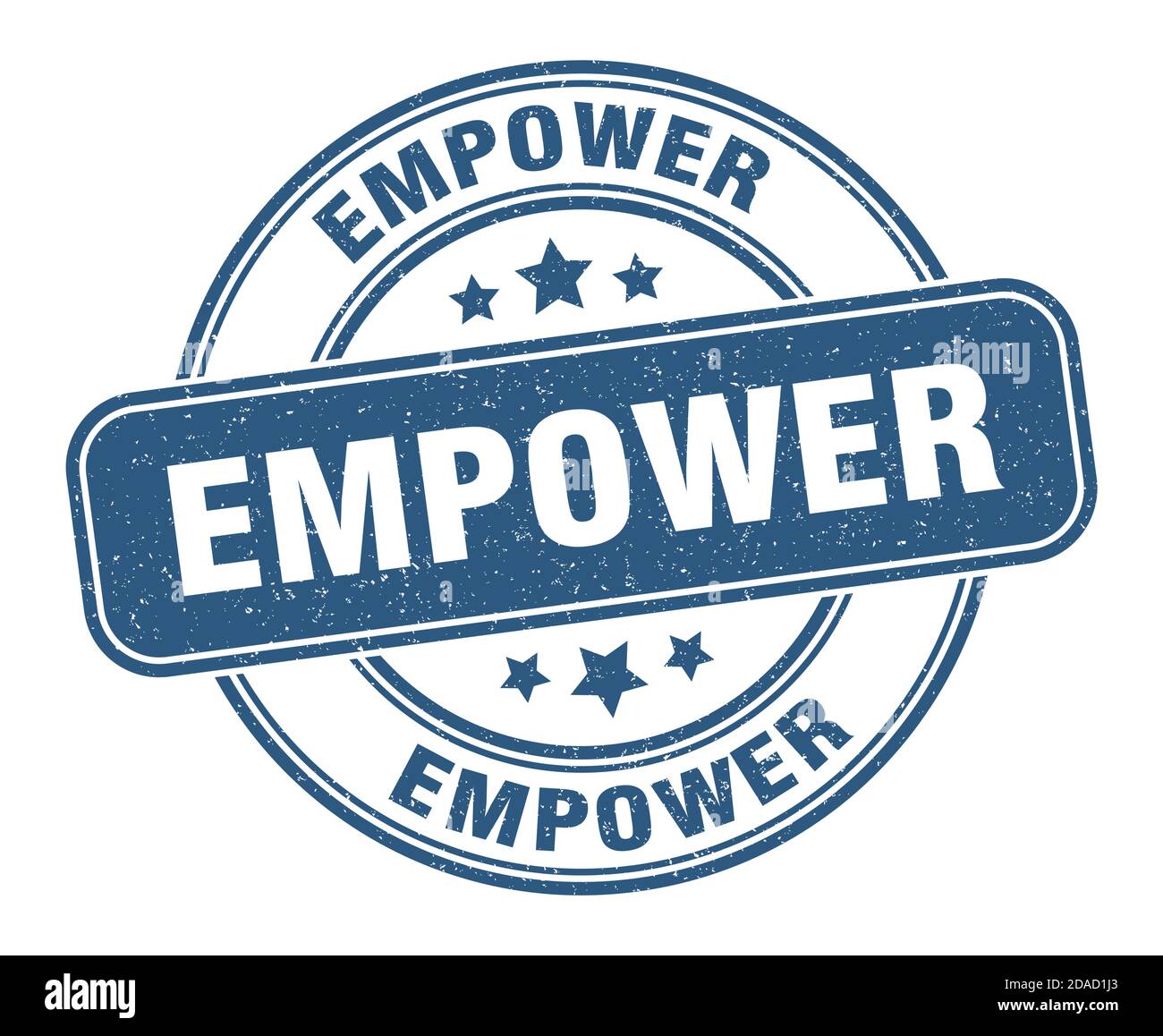 empower stamp. empower sign. round grunge label Stock Vector Image ...
