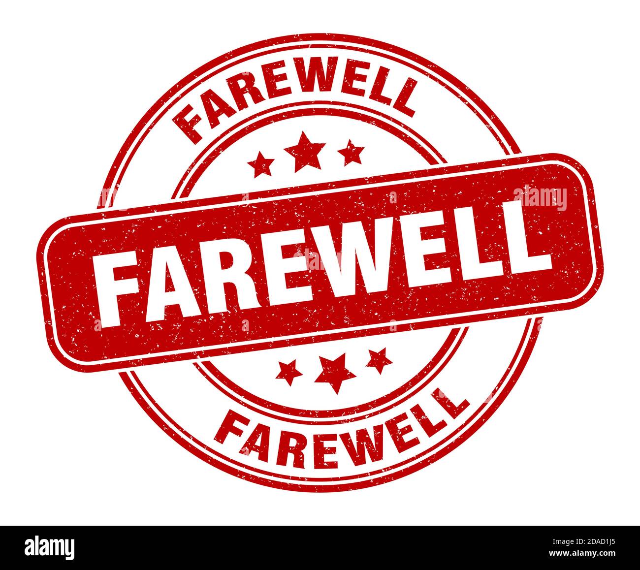 farewell stamp. farewell sign. round grunge label Stock Vector Image ...
