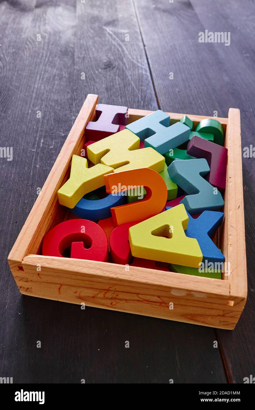 A studio photo alphabet letters Stock Photo - Alamy
