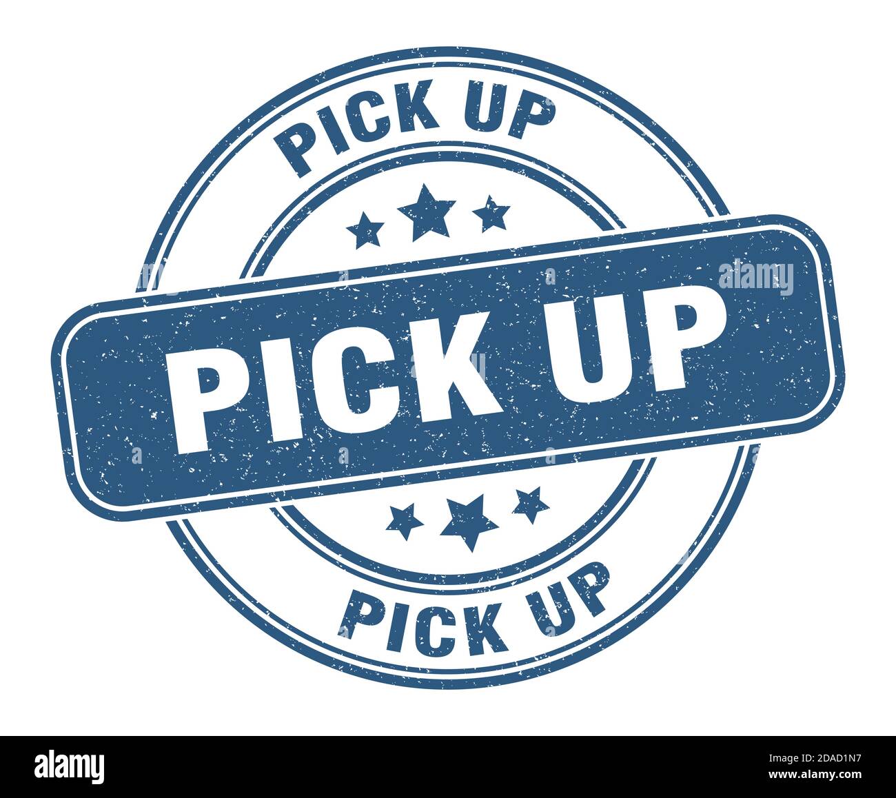 pick up stamp. pick up sign. round grunge label Stock Vector Image ...