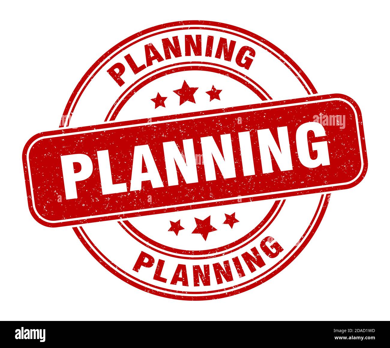 planning stamp. planning sign. round grunge label Stock Vector Image ...