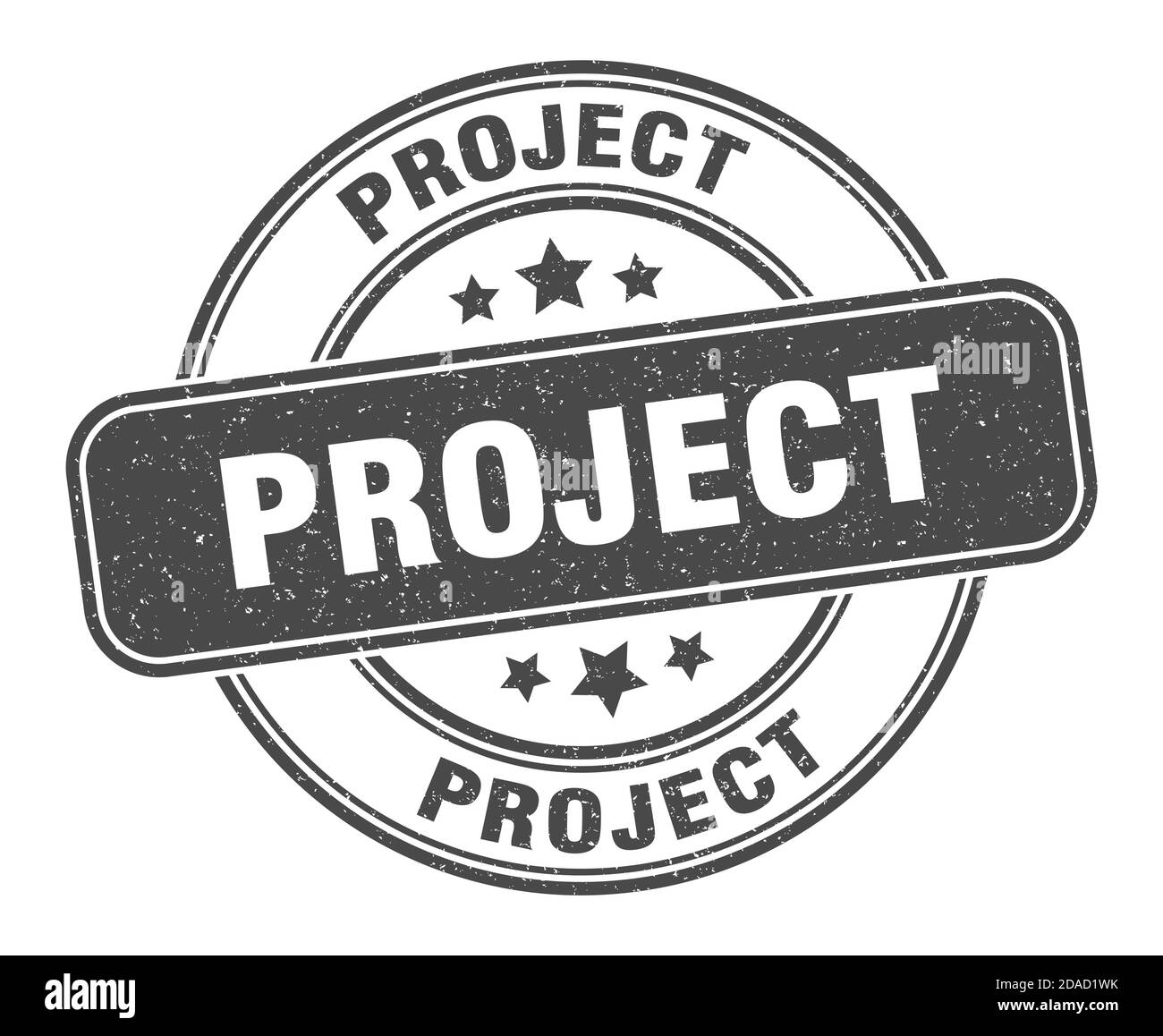 project stamp. project sign. round grunge label Stock Vector Image ...
