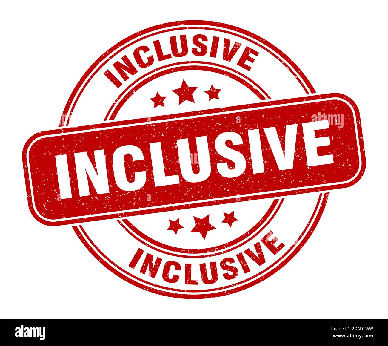 inclusive stamp. inclusive sign. round grunge label Stock Vector Image ...