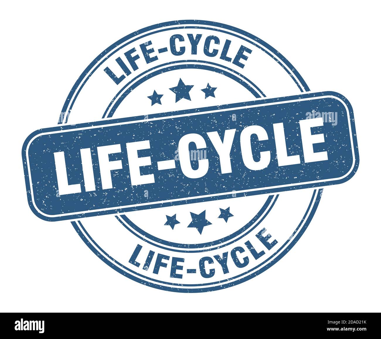 life-cycle stamp. life-cycle sign. round grunge label Stock Vector ...