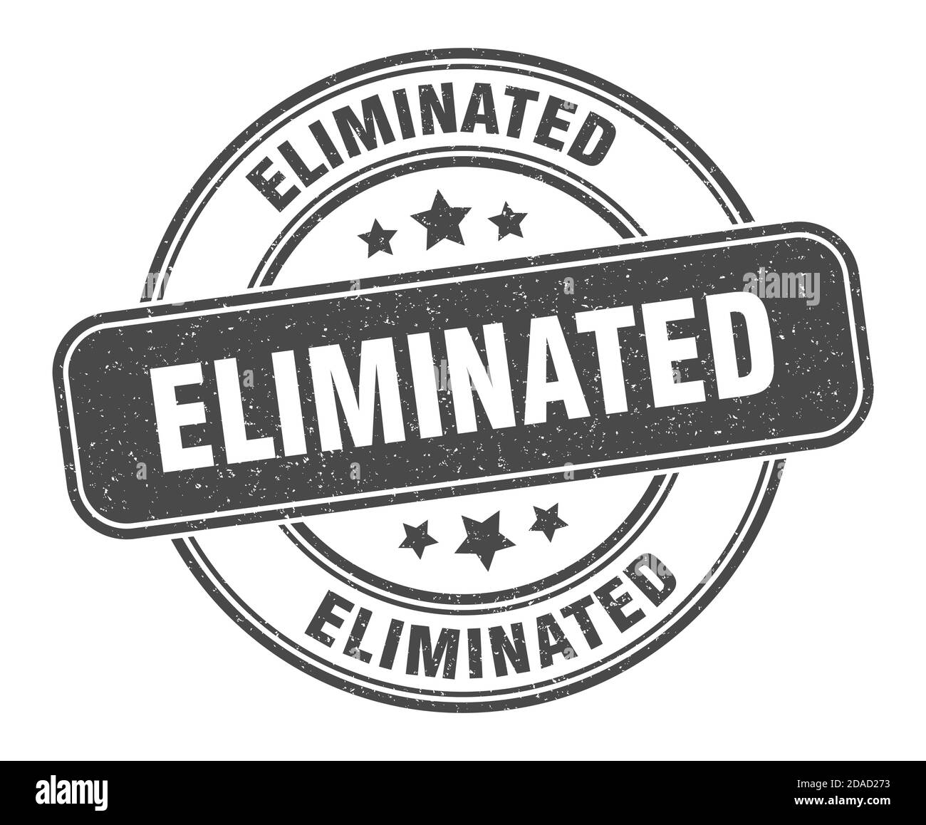 Eliminated sign Stock Vector Images - Alamy
