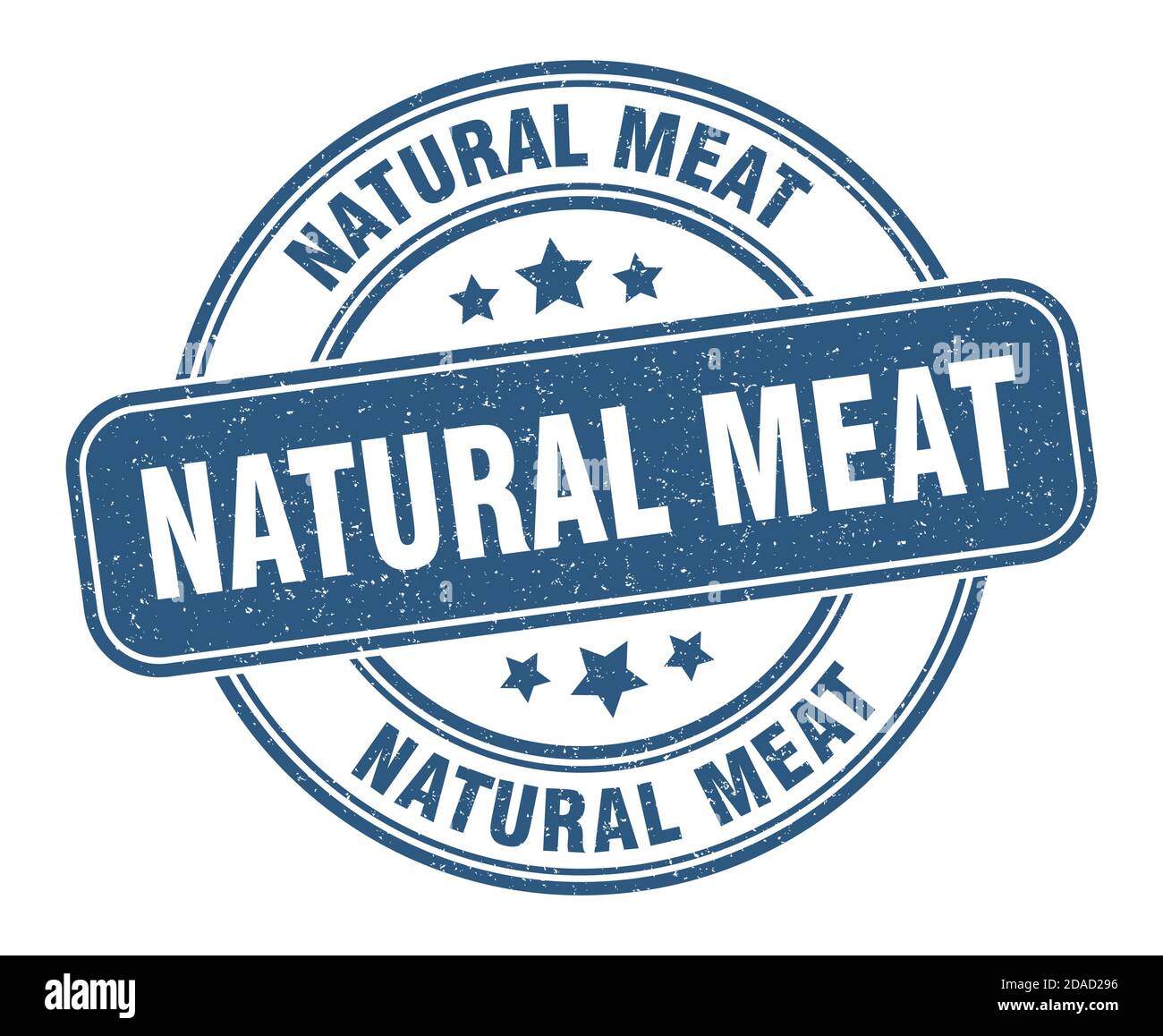natural meat stamp. natural meat sign. round grunge label Stock Vector ...
