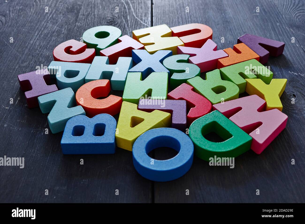 A studio photo alphabet letters Stock Photo - Alamy