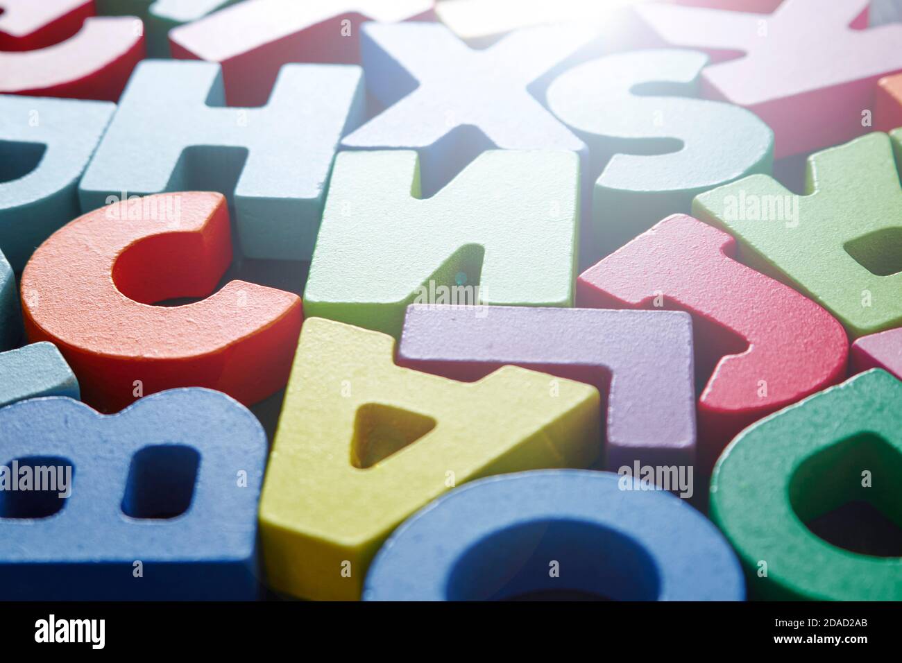 A studio photo alphabet letters Stock Photo - Alamy