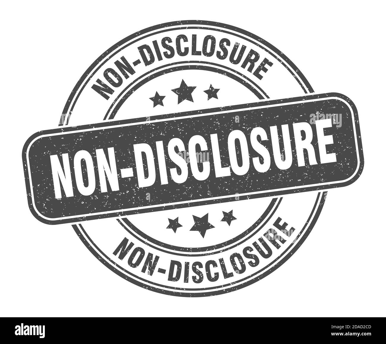 non-disclosure stamp. non-disclosure sign. round grunge label Stock ...