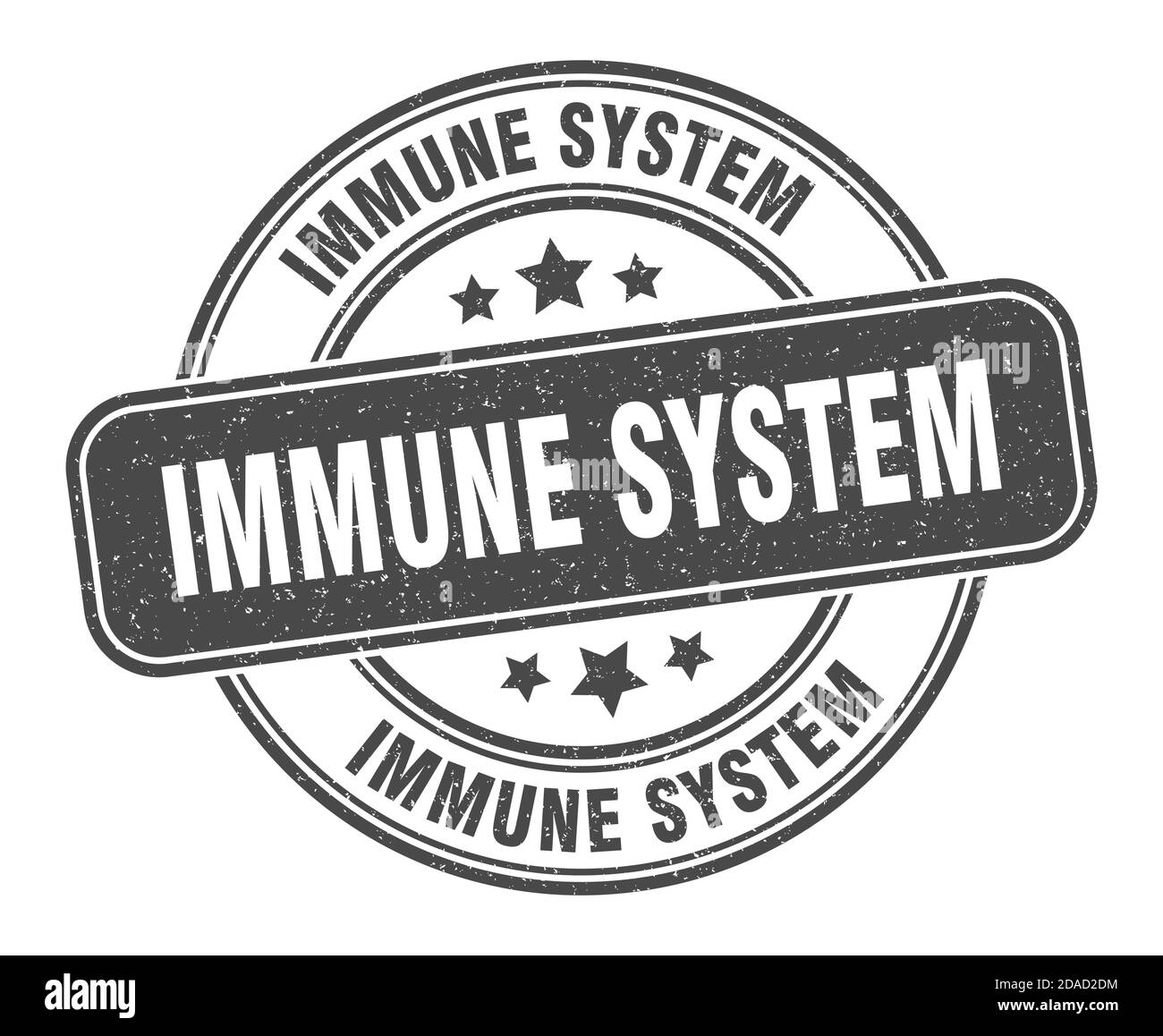 immune system stamp. immune system sign. round grunge label Stock ...