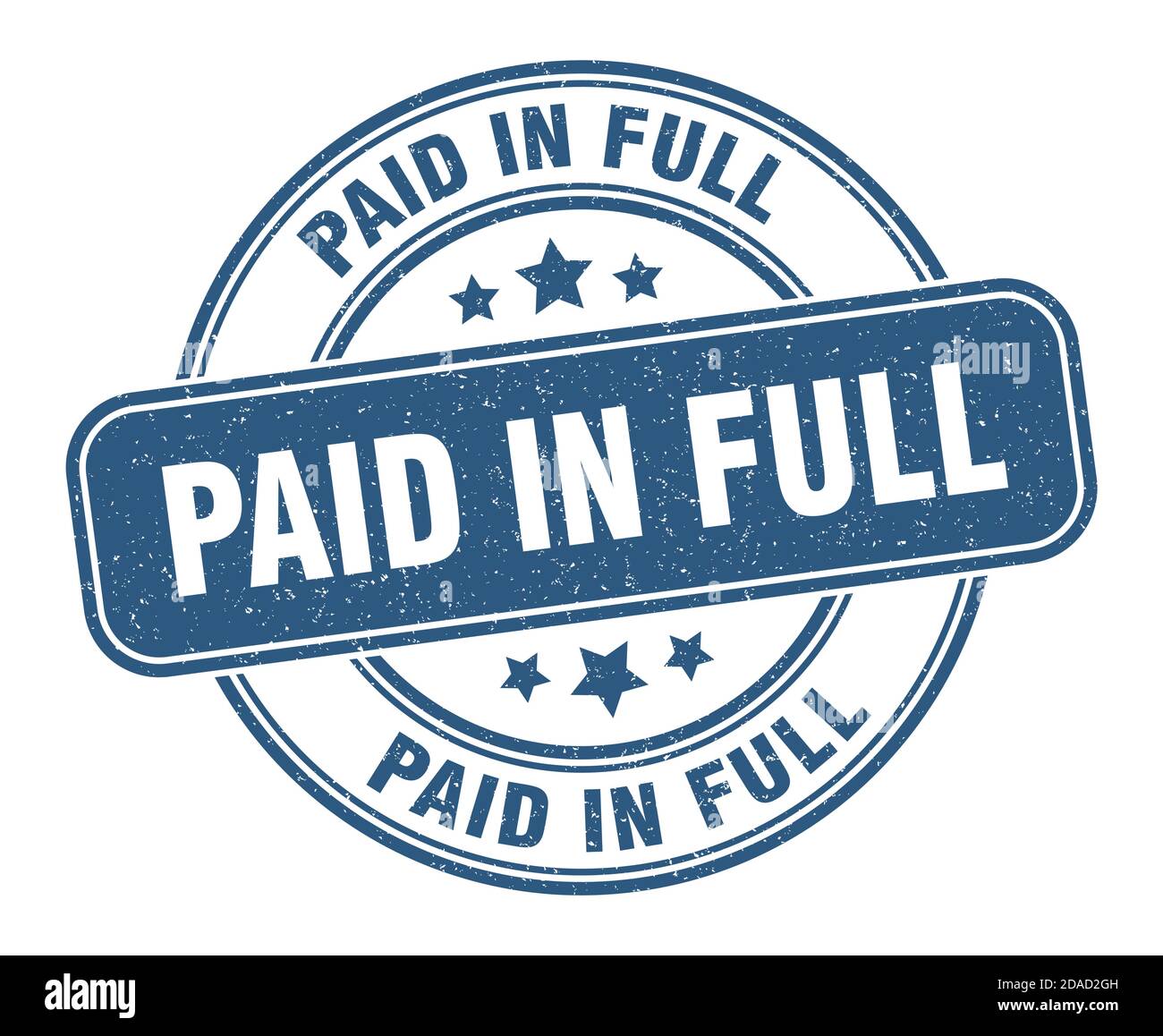 paid in full stamp. paid in full sign. round grunge label Stock Vector ...