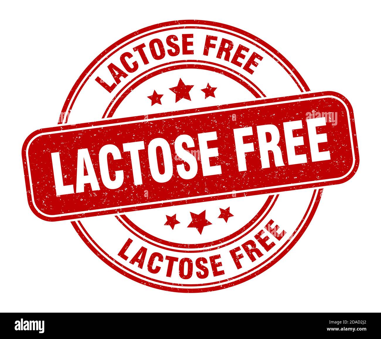 lactose free stamp. lactose free sign. round grunge label Stock Vector ...