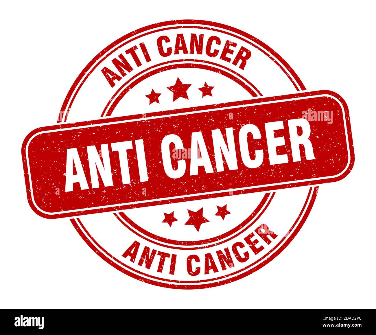 anti cancer stamp. anti cancer sign. round grunge label Stock Vector ...