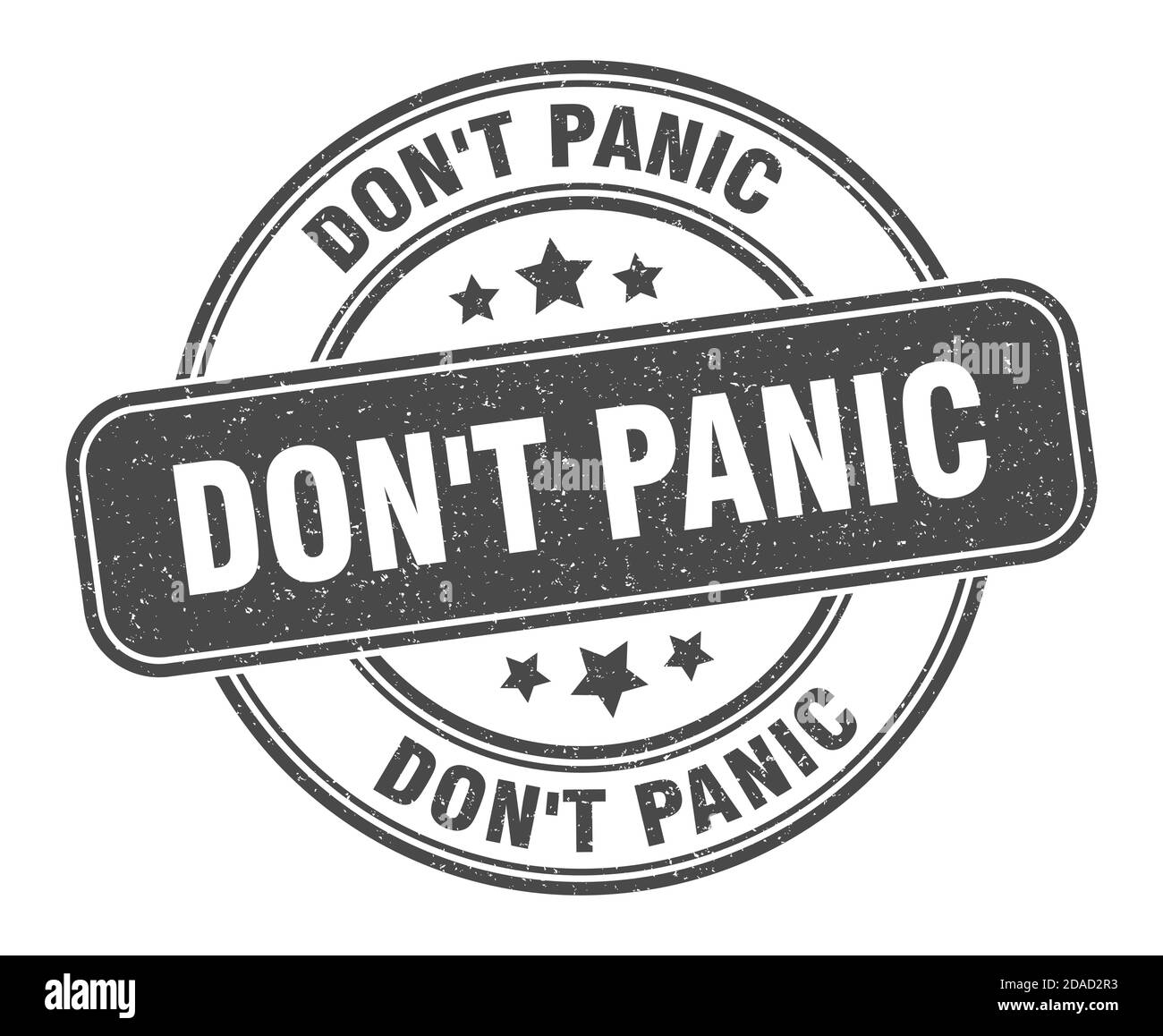don't panic stamp. don't panic sign. round grunge label Stock Vector ...