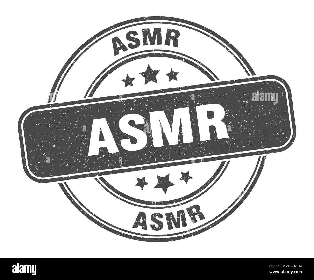 asmr stamp. asmr sign. round grunge label Stock Vector Image & Art - Alamy