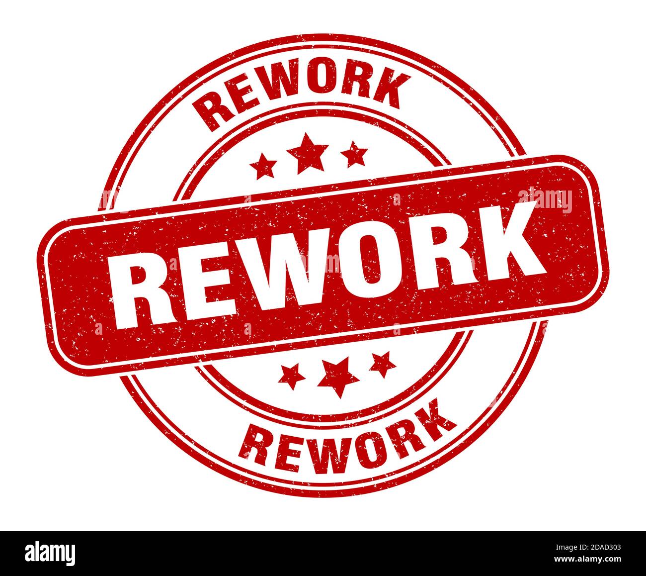 rework stamp. rework sign. round grunge label Stock Vector Image & Art ...