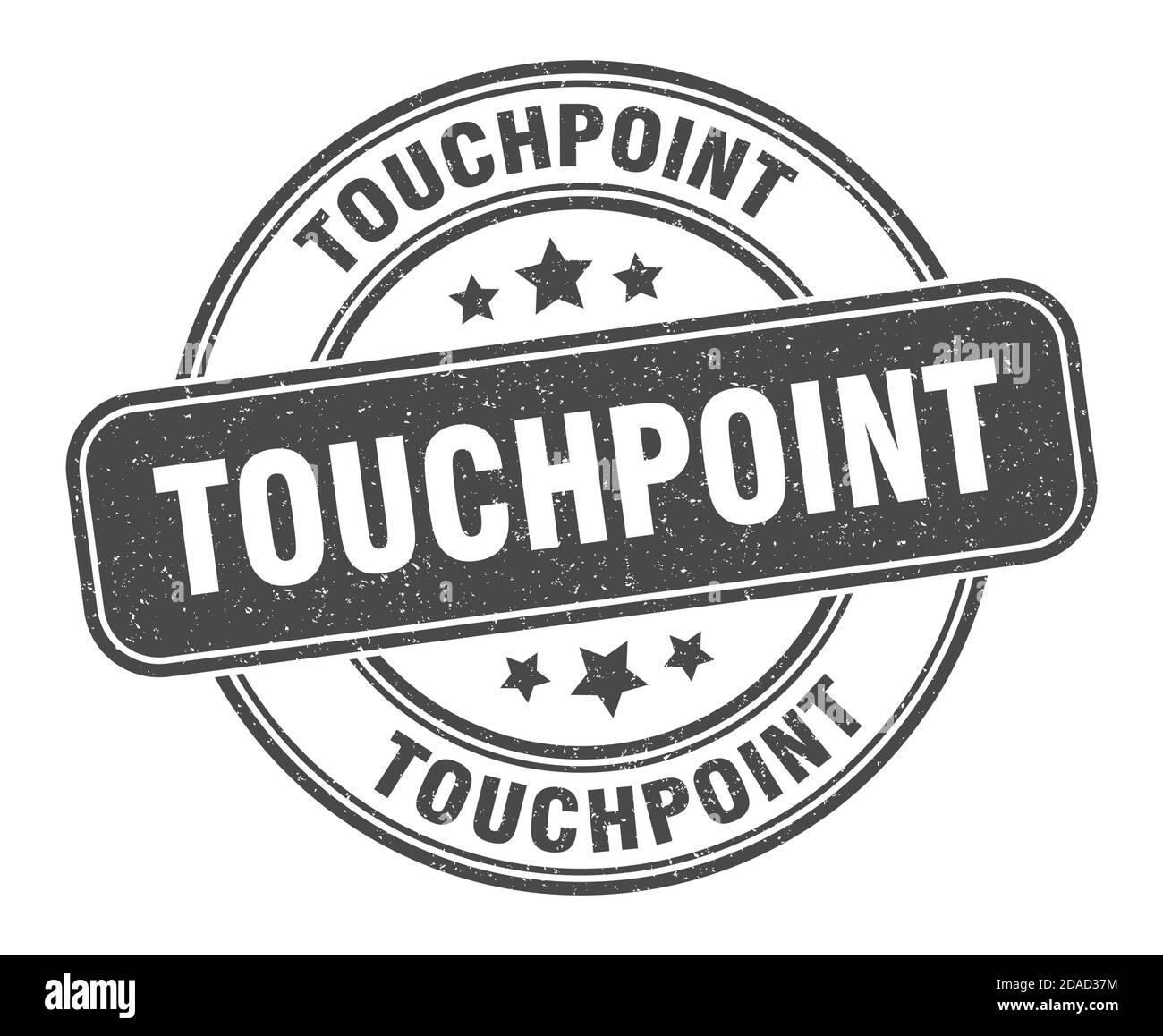 touchpoint stamp. touchpoint sign. round grunge label Stock Vector ...