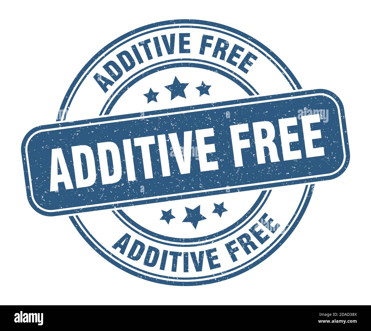 additive free stamp. additive free sign. round grunge label Stock ...