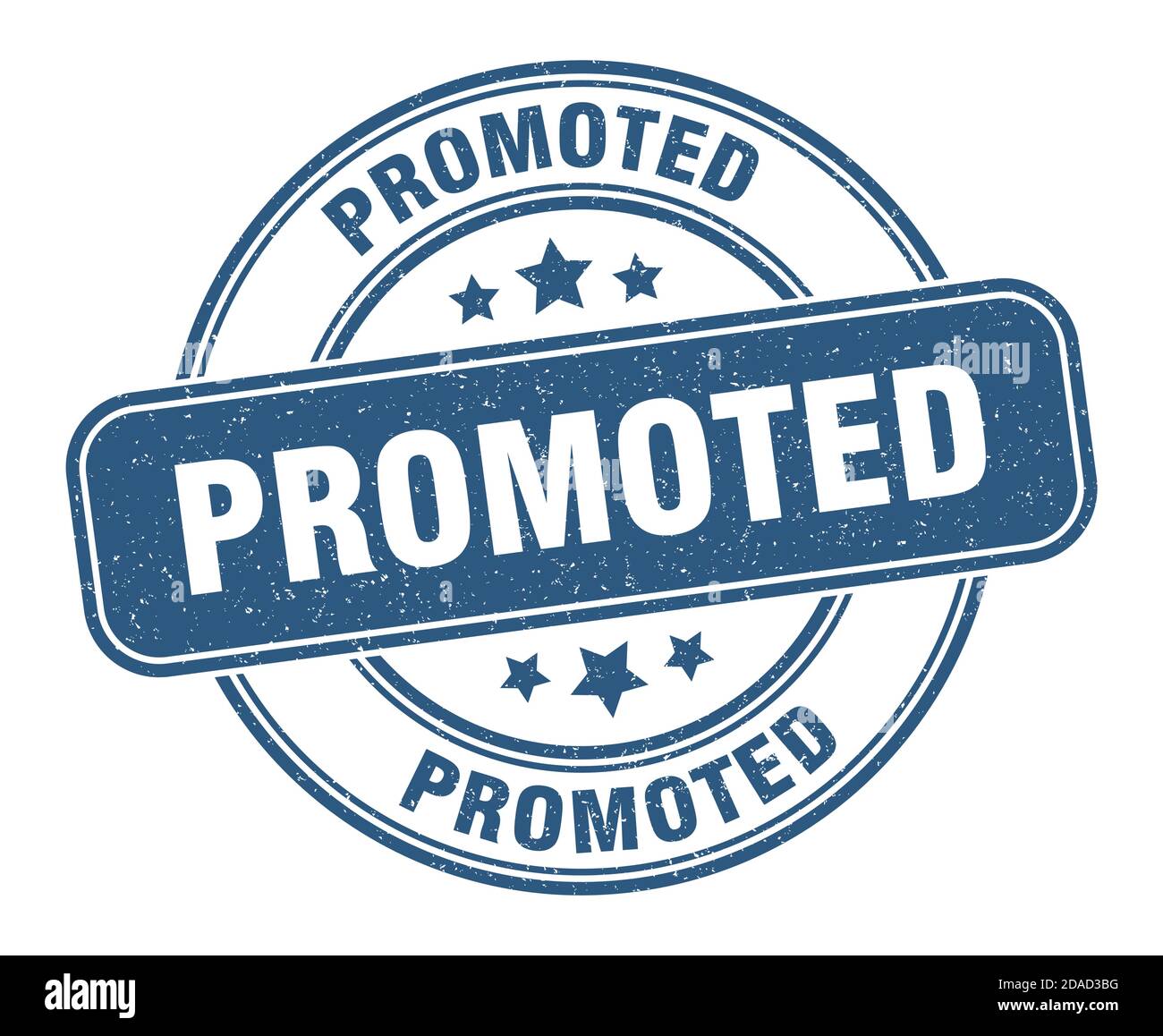 Promoted badge Stock Vector Images - Alamy