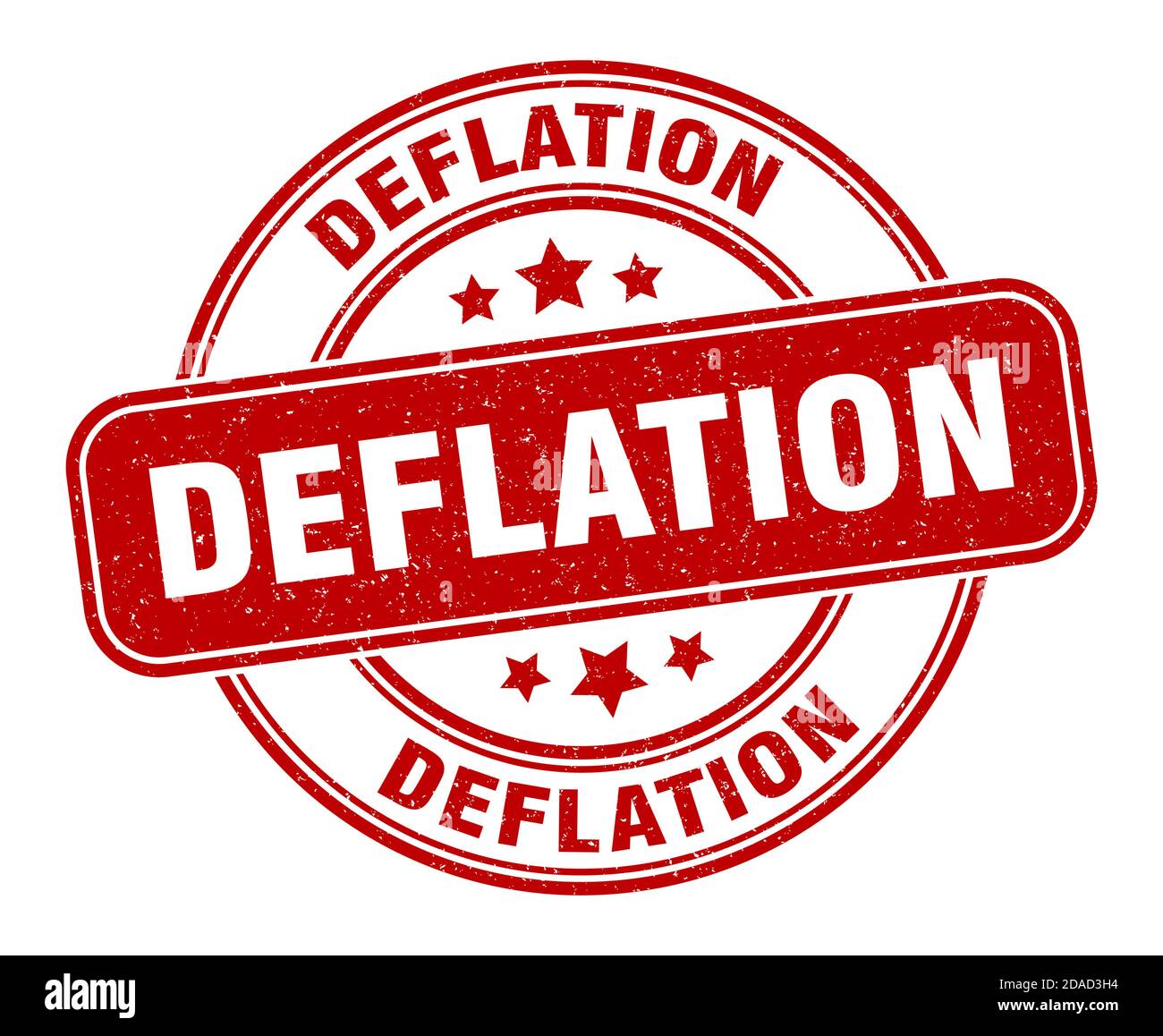 deflation stamp. deflation sign. round grunge label Stock Vector Image ...
