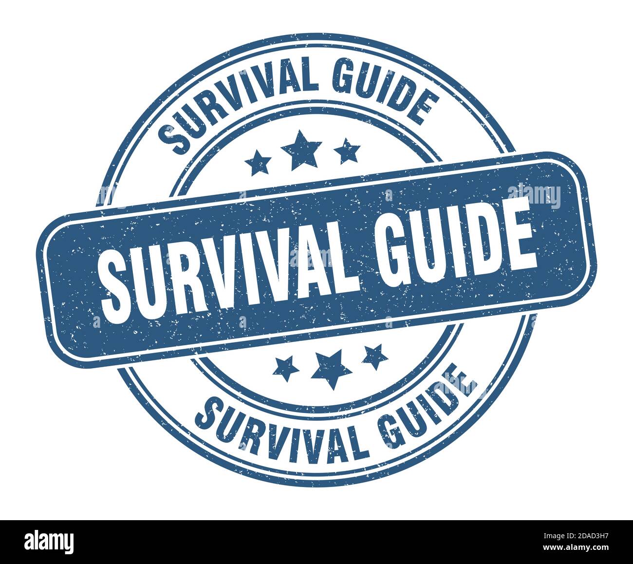 Survival guide stamp Stock Vector Images - Alamy