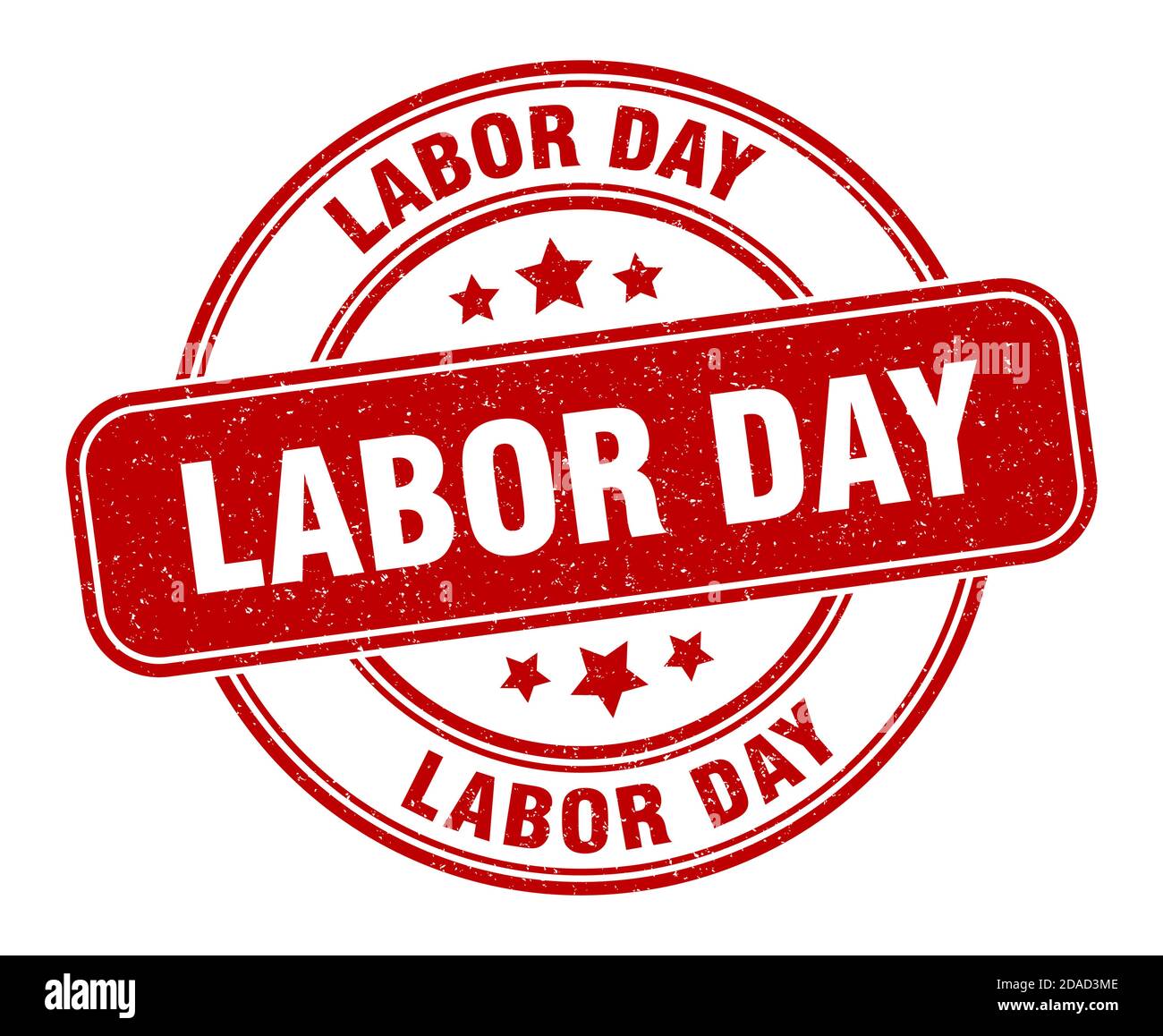 labor day stamp. labor day sign. round grunge label Stock Vector Image ...