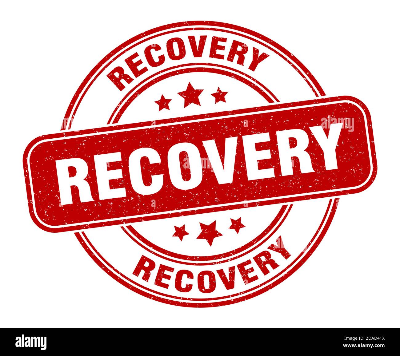 recovery stamp. recovery sign. round grunge label Stock Vector Image ...
