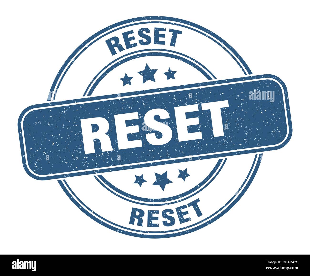 reset stamp. reset sign. round grunge label Stock Vector Image & Art ...