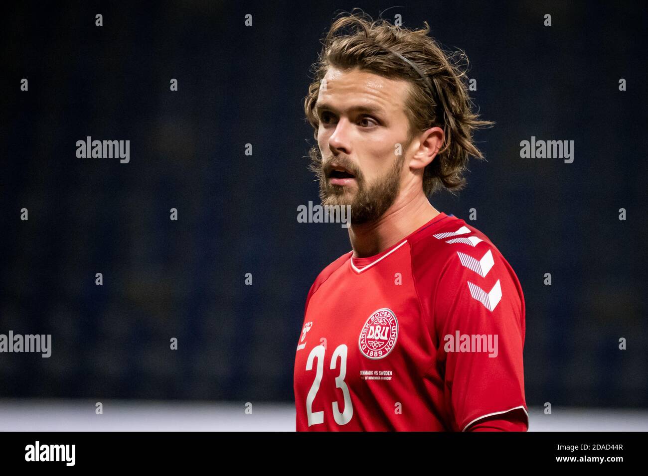 Broendby, Denmark. 11th Nov, 2020. Lucas Andersen (23) of Denmark seen ...