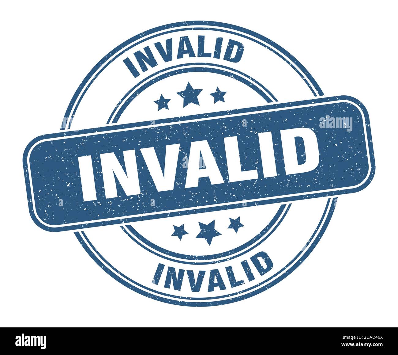invalid stamp. invalid sign. round grunge label Stock Vector Image ...