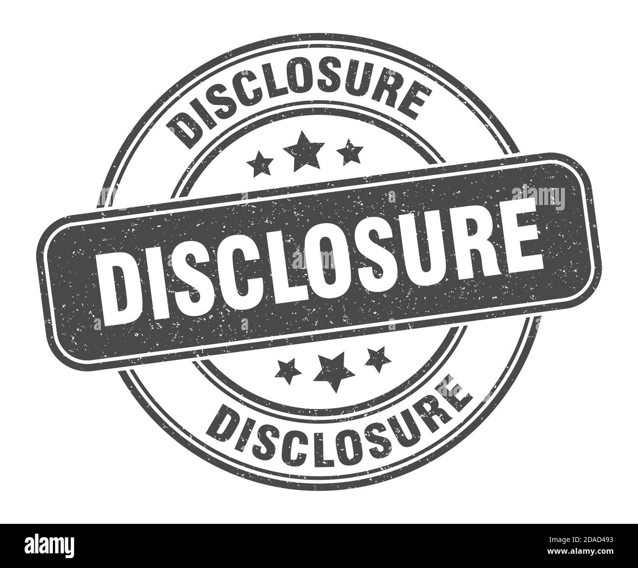 disclosure stamp. disclosure sign. round grunge label Stock Vector ...