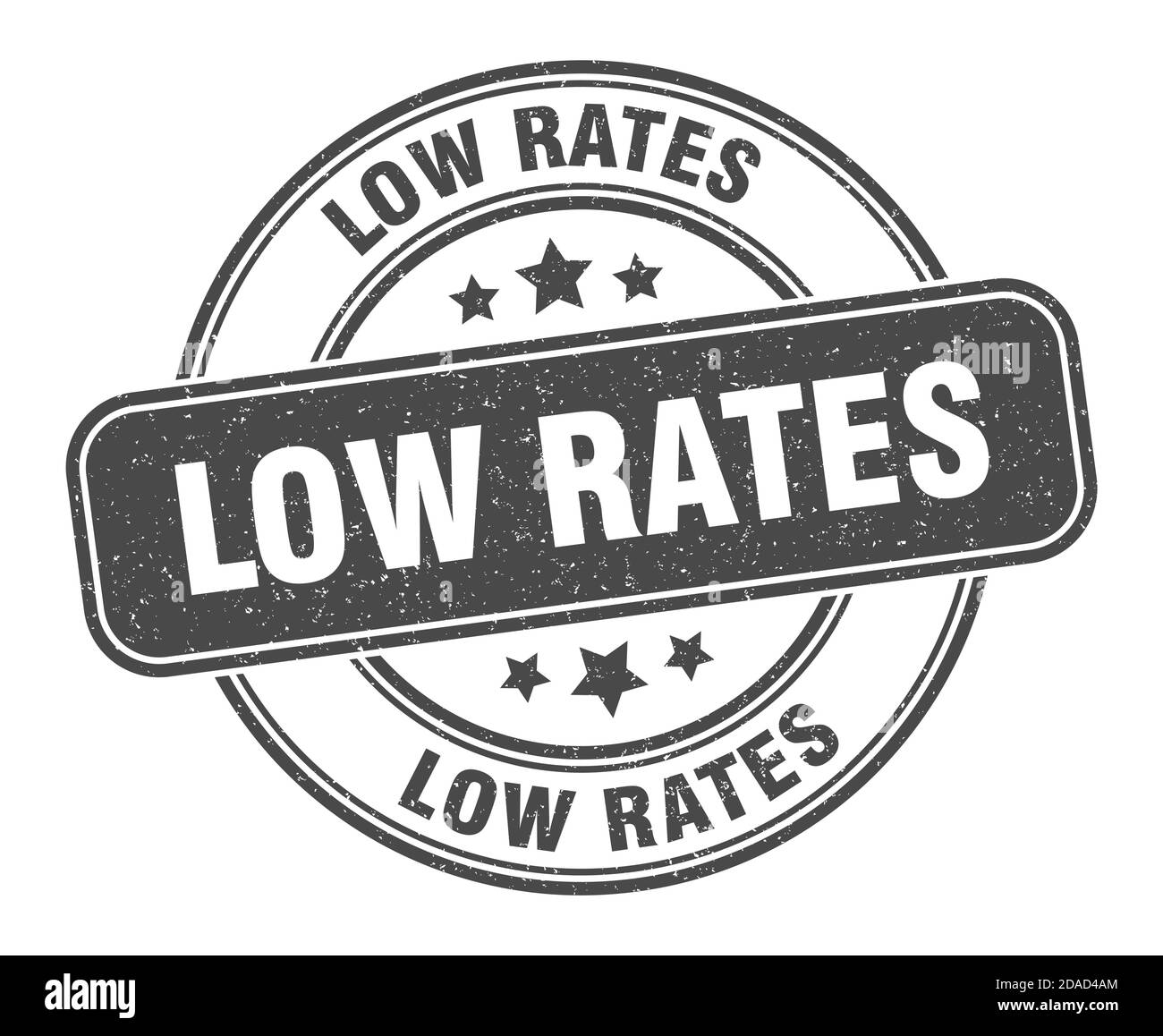 low rates stamp. low rates sign. round grunge label Stock Vector Image ...