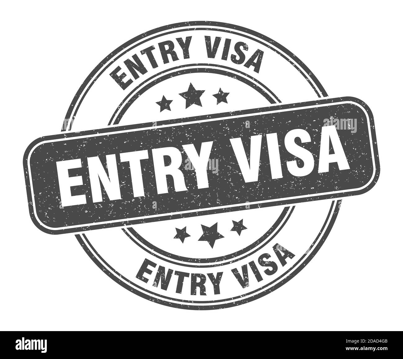Entry Visa Stamp Entry Visa Sign Round Grunge Label Stock Vector entry-visa-stamp-entry-visa-sign-round-grunge-label-stock-vector