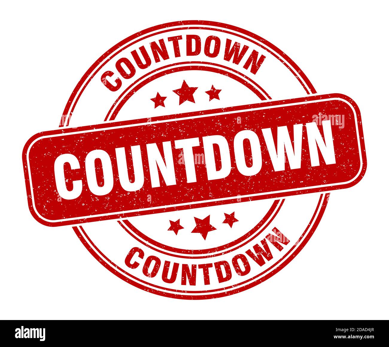 countdown stamp. countdown sign. round grunge label Stock Vector Image ...