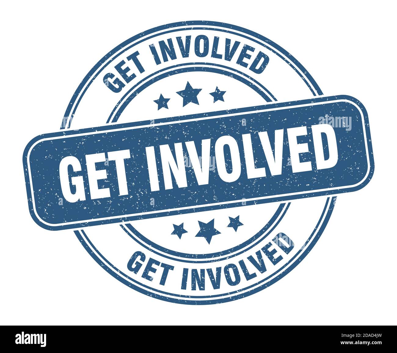 get involved stamp. get involved sign. round grunge label Stock Vector ...