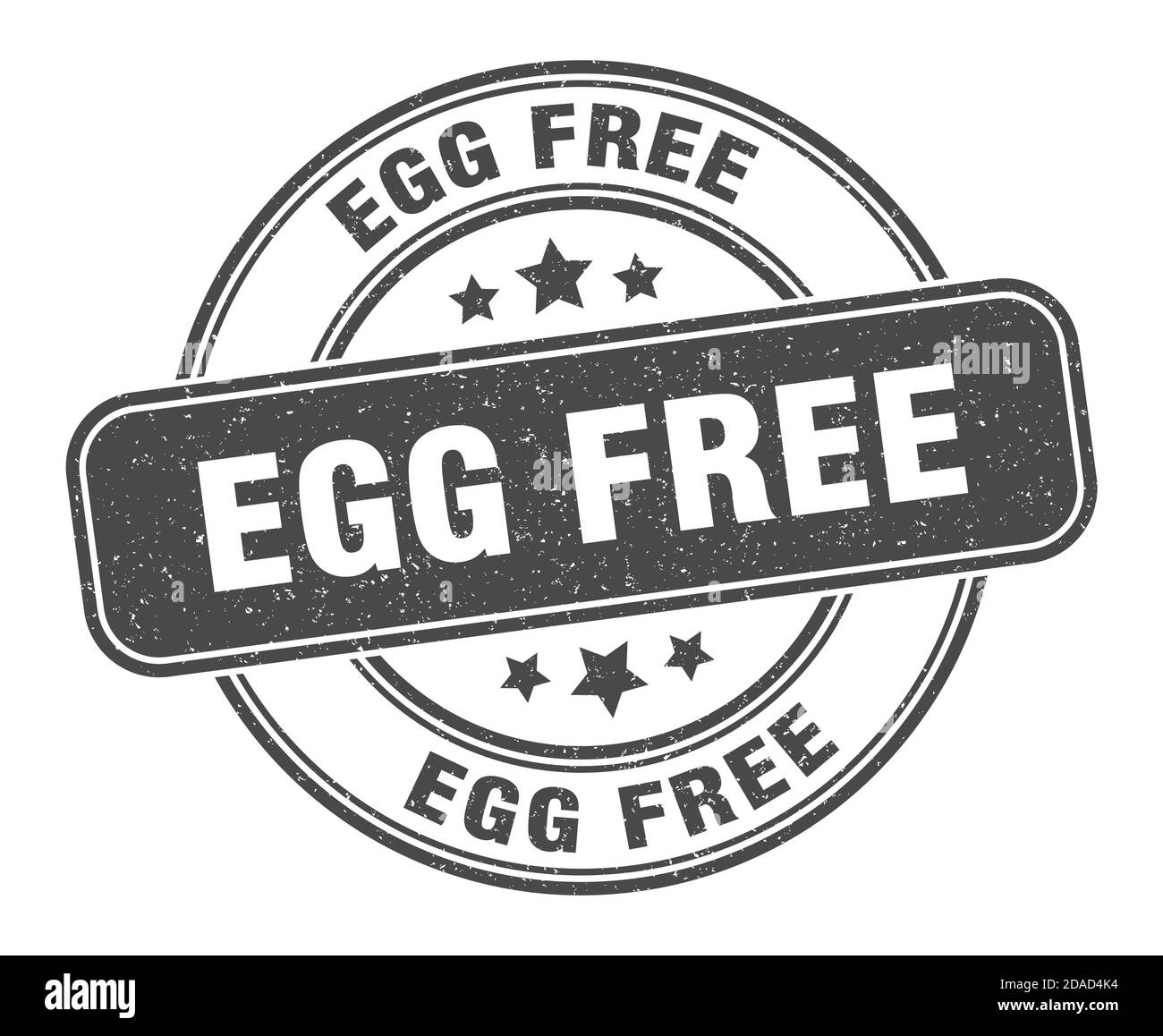 egg free stamp. egg free sign. round grunge label Stock Vector Image ...