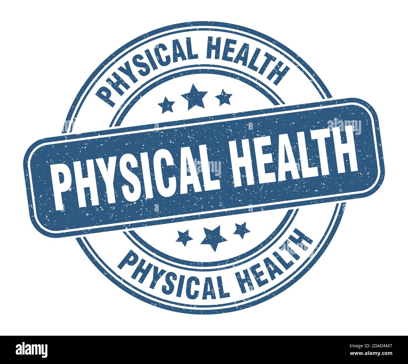 physical health stamp. physical health sign. round grunge label Stock ...