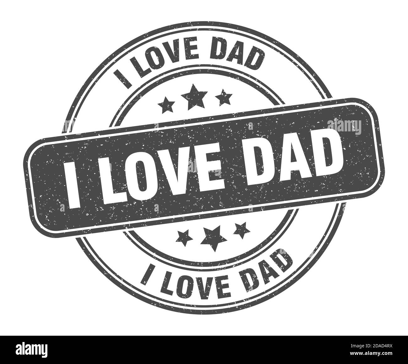 i love dad stamp. i love dad sign. round grunge label Stock Vector ...