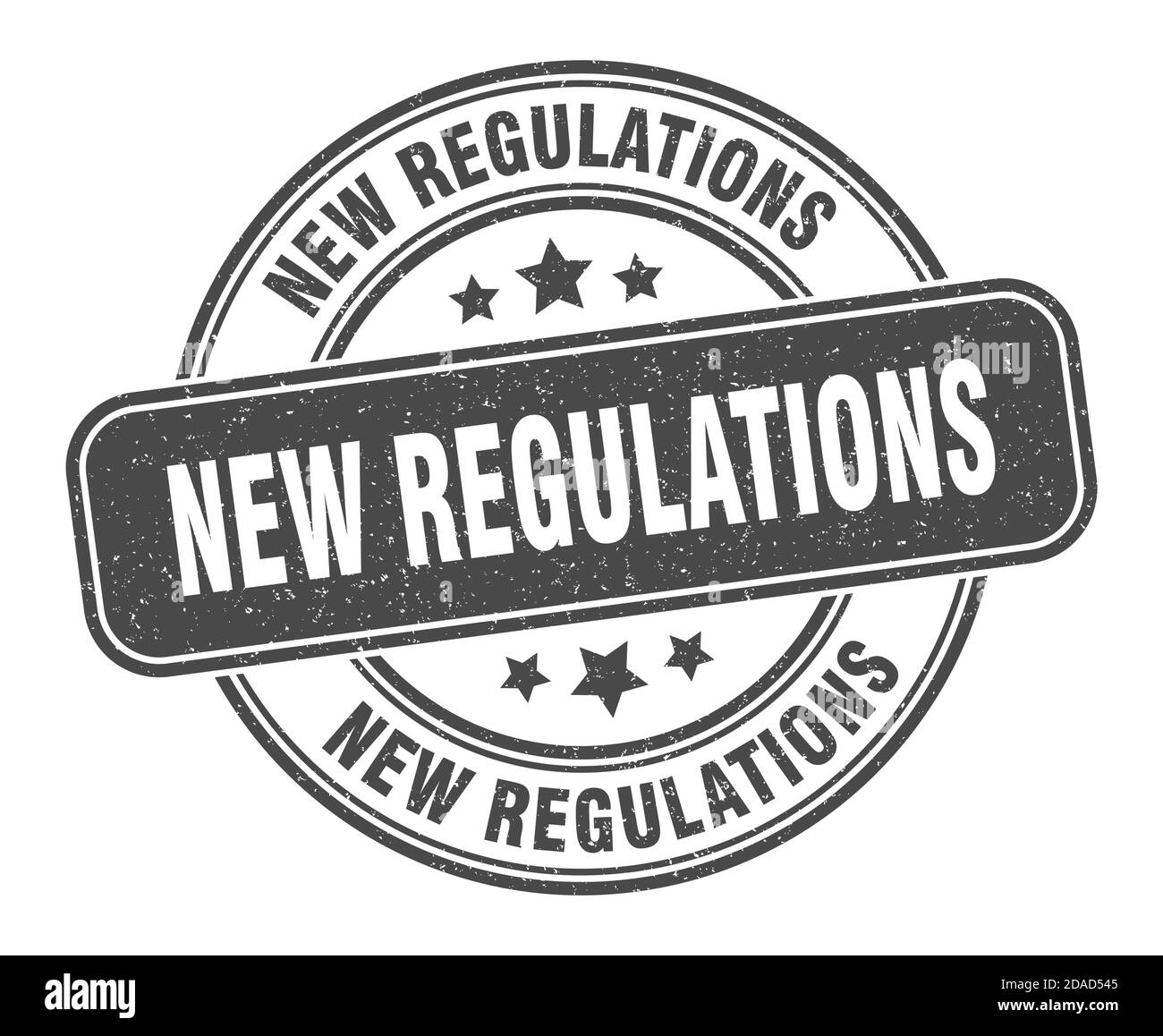 new regulations stamp. new regulations sign. round grunge label Stock ...