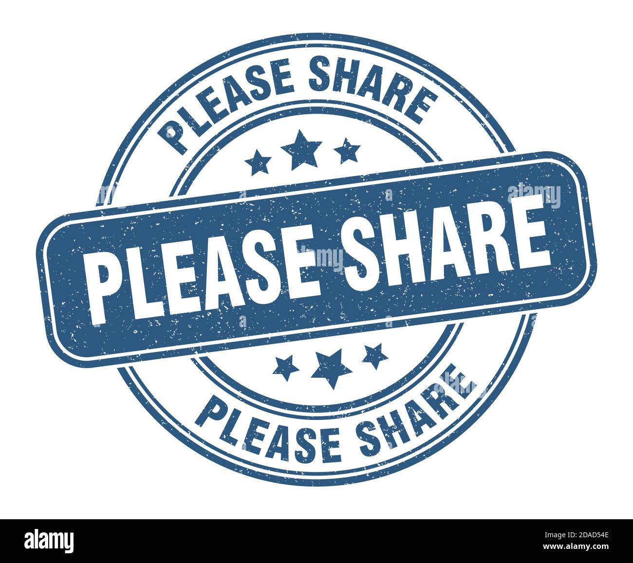 please share stamp. please share sign. round grunge label Stock Vector ...