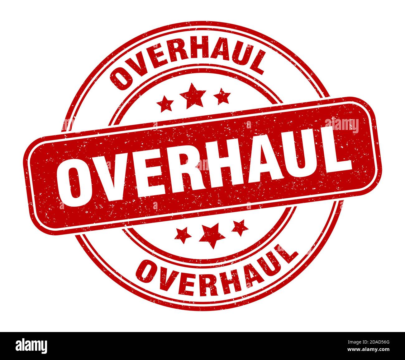 overhaul stamp. overhaul sign. round grunge label Stock Vector Image ...