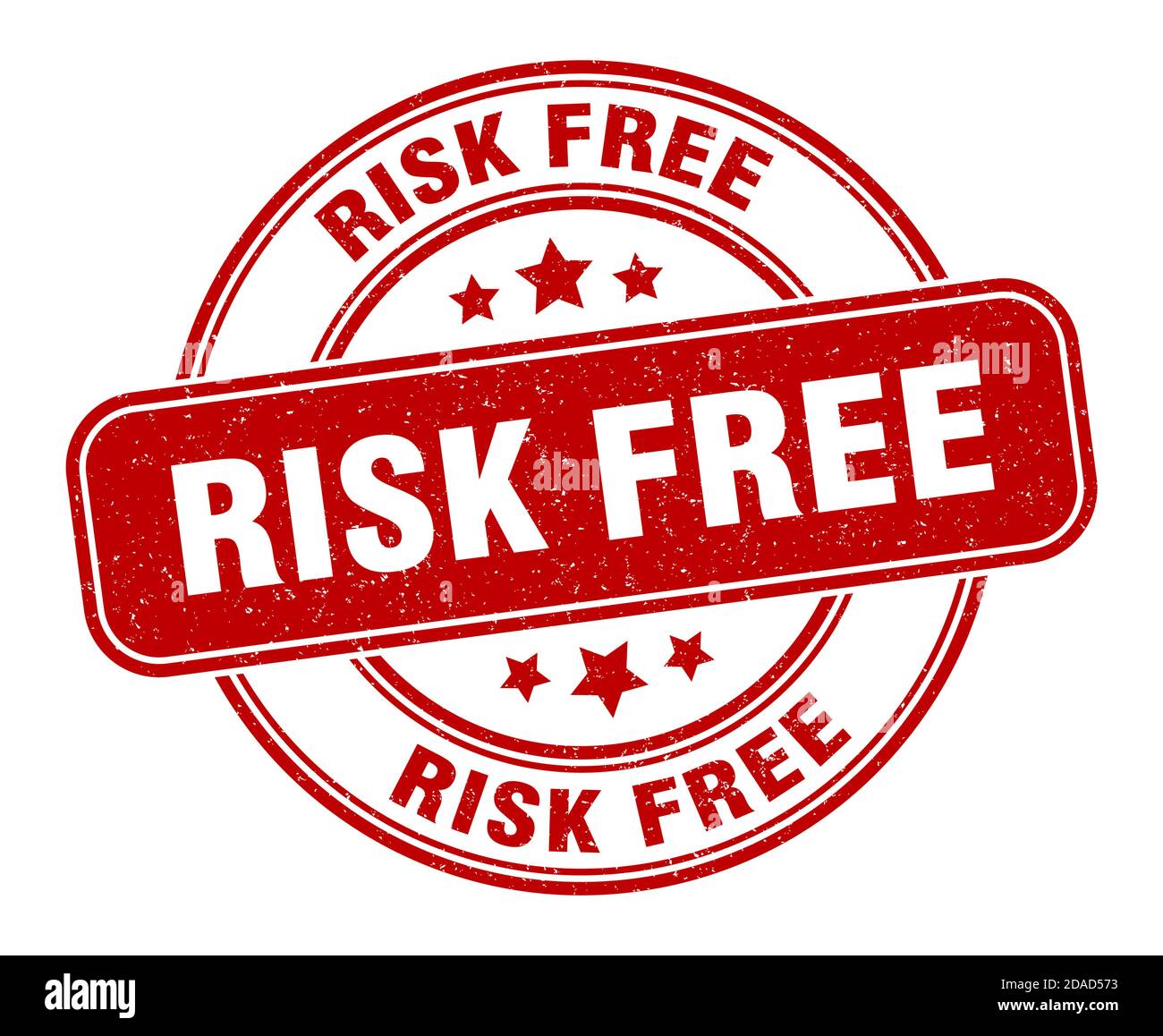 risk free stamp. risk free sign. round grunge label Stock Vector Image ...