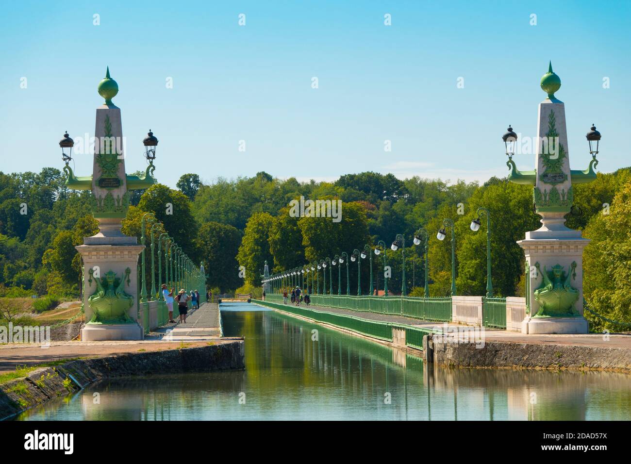 France,Loiret (45), Briare, Briare canal bridge, built in 1896 by ...