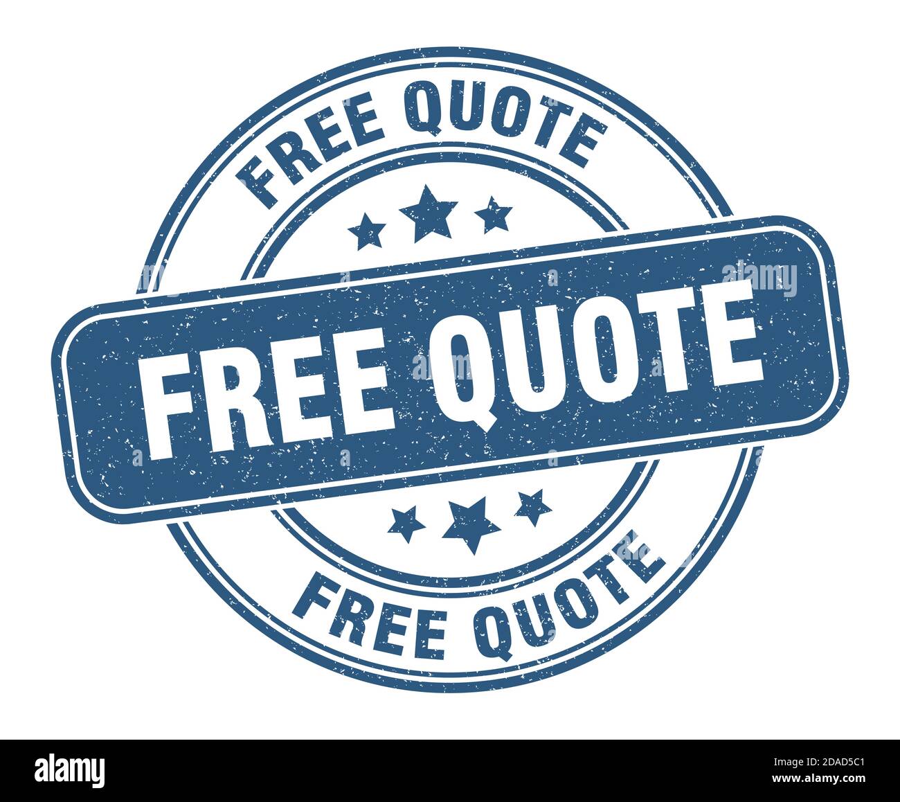 free quote stamp. free quote sign. round grunge label Stock Vector ...