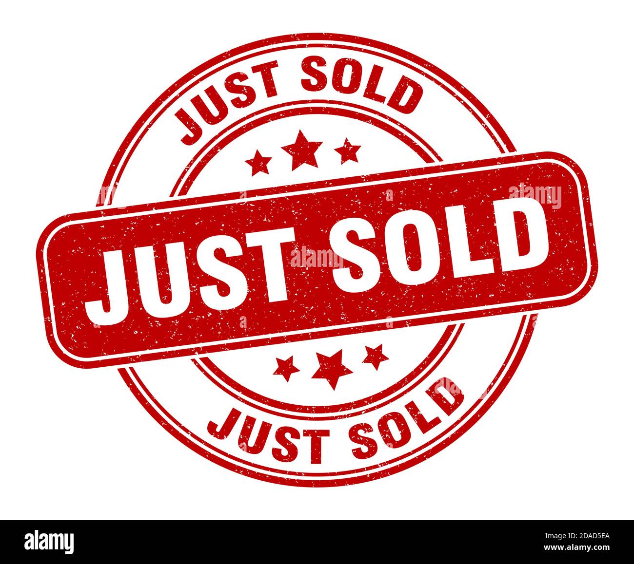 just sold stamp. just sold sign. round grunge label Stock Vector Image & Art - Alamy