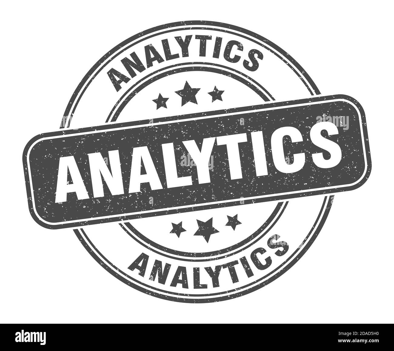 analytics stamp. analytics sign. round grunge label Stock Vector Image ...