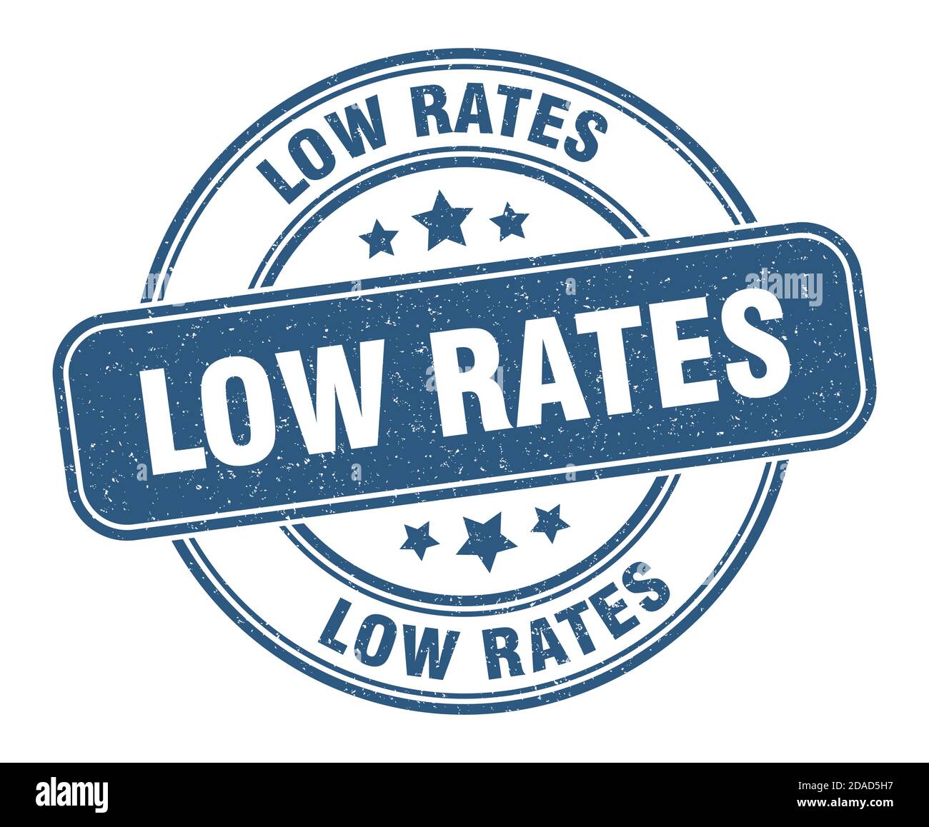 low rates stamp. low rates sign. round grunge label Stock Vector Image ...