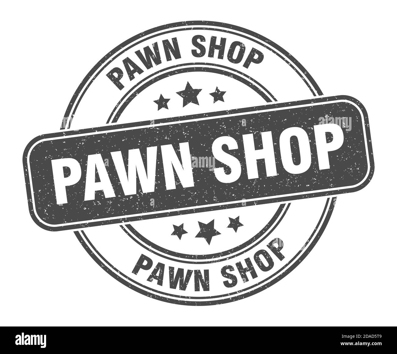 pawn shop stamp. pawn shop sign. round grunge label Stock Vector Image ...