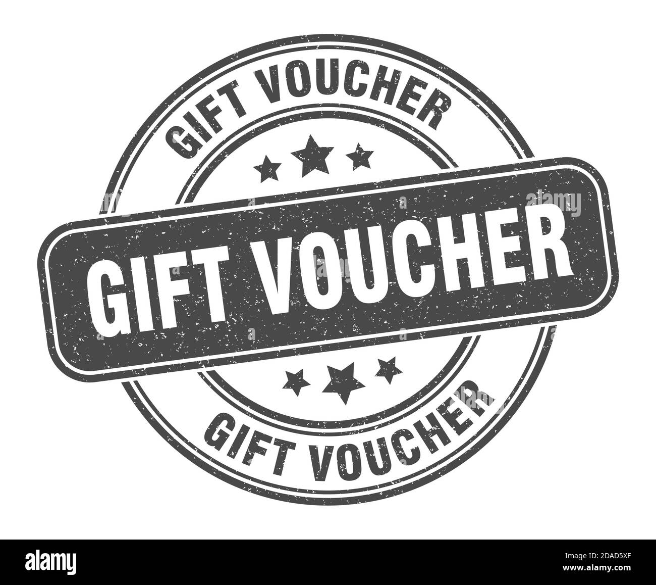 gift voucher stamp. gift voucher sign. round grunge label Stock Vector ...